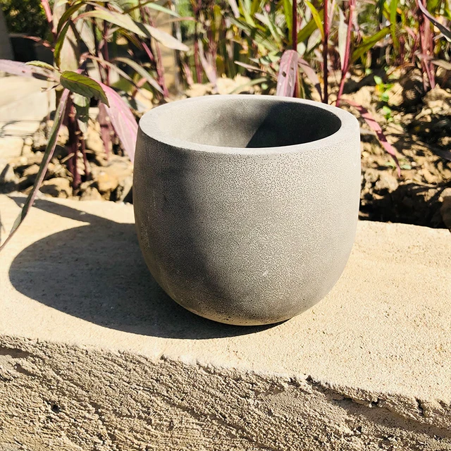 Round Concrete Planters
