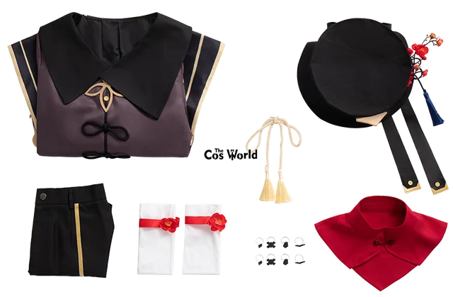 Game Genshin Impact Liyue Hu Tao Walnut Cosplay Costume - AllCosplay.com
