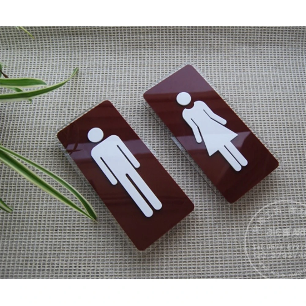 Acrylic Store Hotel Adhesive Wc Toilet Sign Plate Sign Board - Wall ...