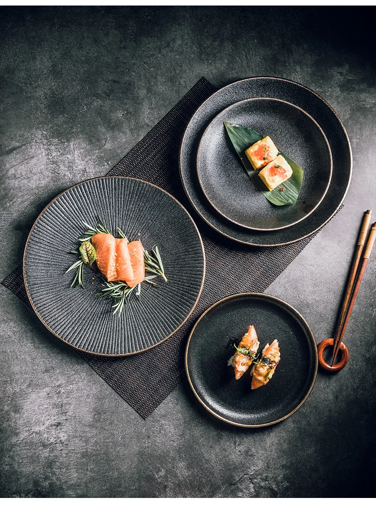 Assiette,Assiette de Restaurant en céramique Simple, assiette de ...