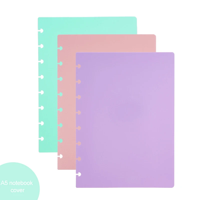 Fromthenon A5 Mushroom Hole Notebook Cover 8 Disc Ring T Type Holes ...