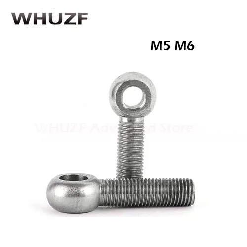 Free Shipping 10pcs M5 M6 304 Stainless Steel Lifting Ring Articulated ...