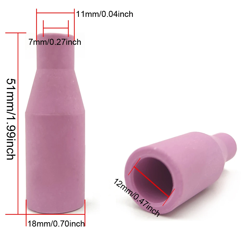 5/10pcs MB-15AK 14AK MIG/MAG Gas Ceramic Nozzle Euro Style Welding Gun ...