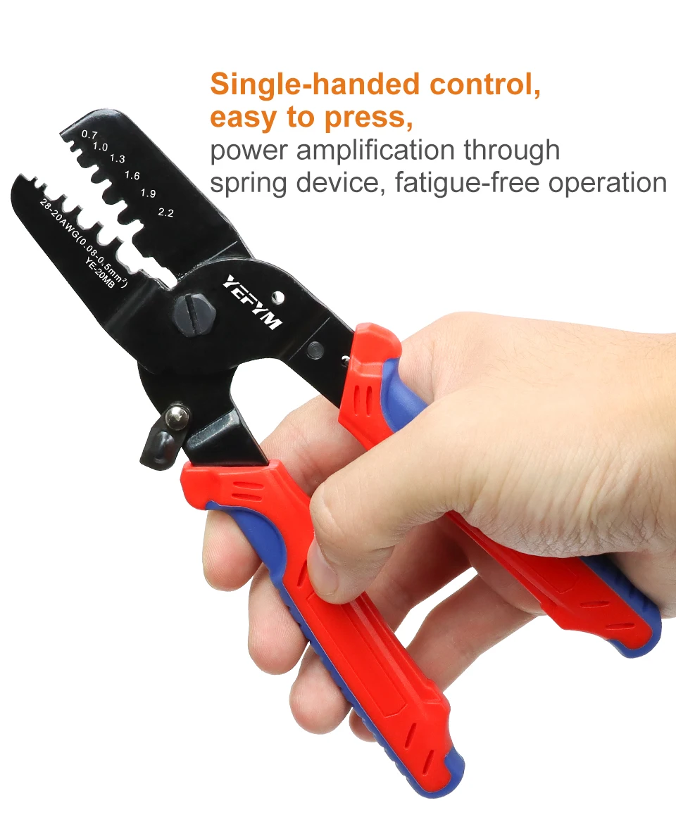 PINCE DE SERRAGE,YE-20MB--Outils de sertissage pour pinces à mâchoires DuPont, YE 12MB-20 mo ...