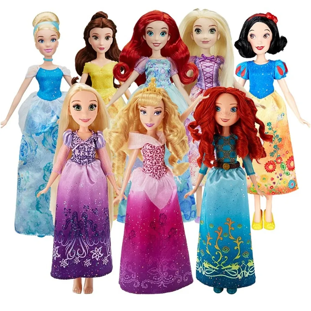 Bonecas princesas da disney originais rapunzel/ariel/elsa/anna/aurora ...