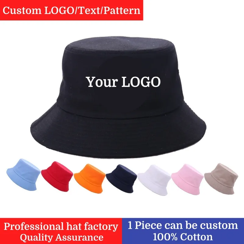 Custom Bucket Hat Summer Men Bob Fisherman Hat Panama Outdoor Hats For ...