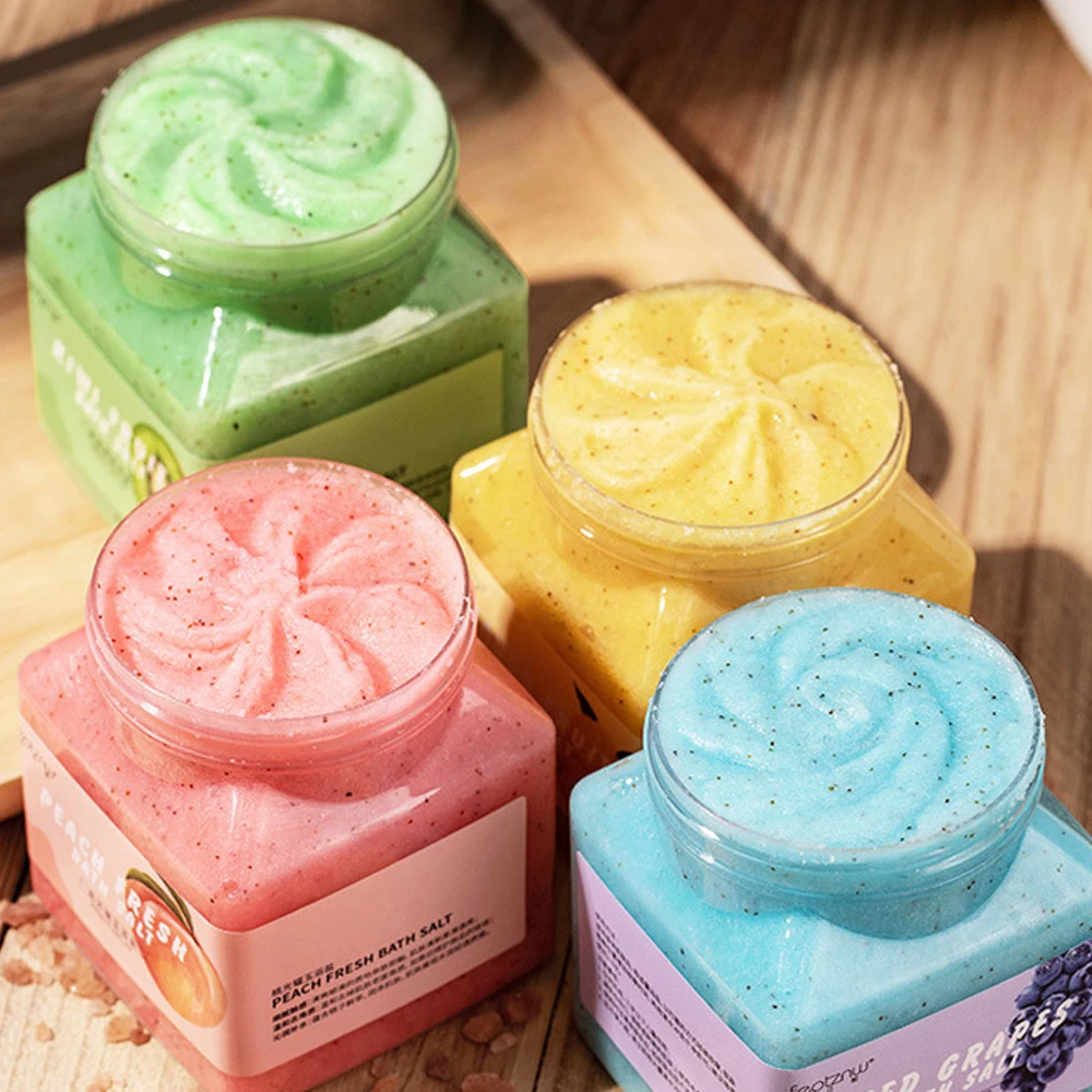Fruity-Body-Scrub-Back-Hand-Hath-Aroma-Bath-Salt-Anti-acne-Exfoliating ...