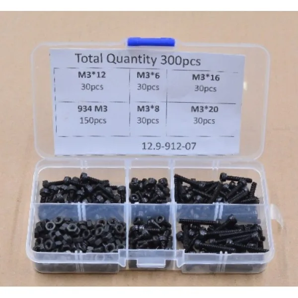 M3 Fastener Set-300 Pcs Black - Nut & Bolt Sets - AliExpress