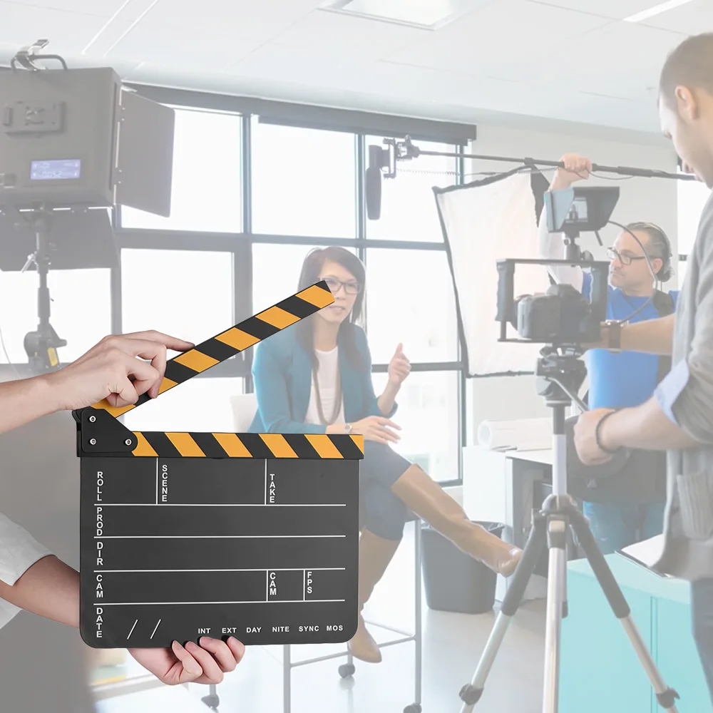 Studio Video Recording Accessories Film Clapboard Movie Film Cut Board ...