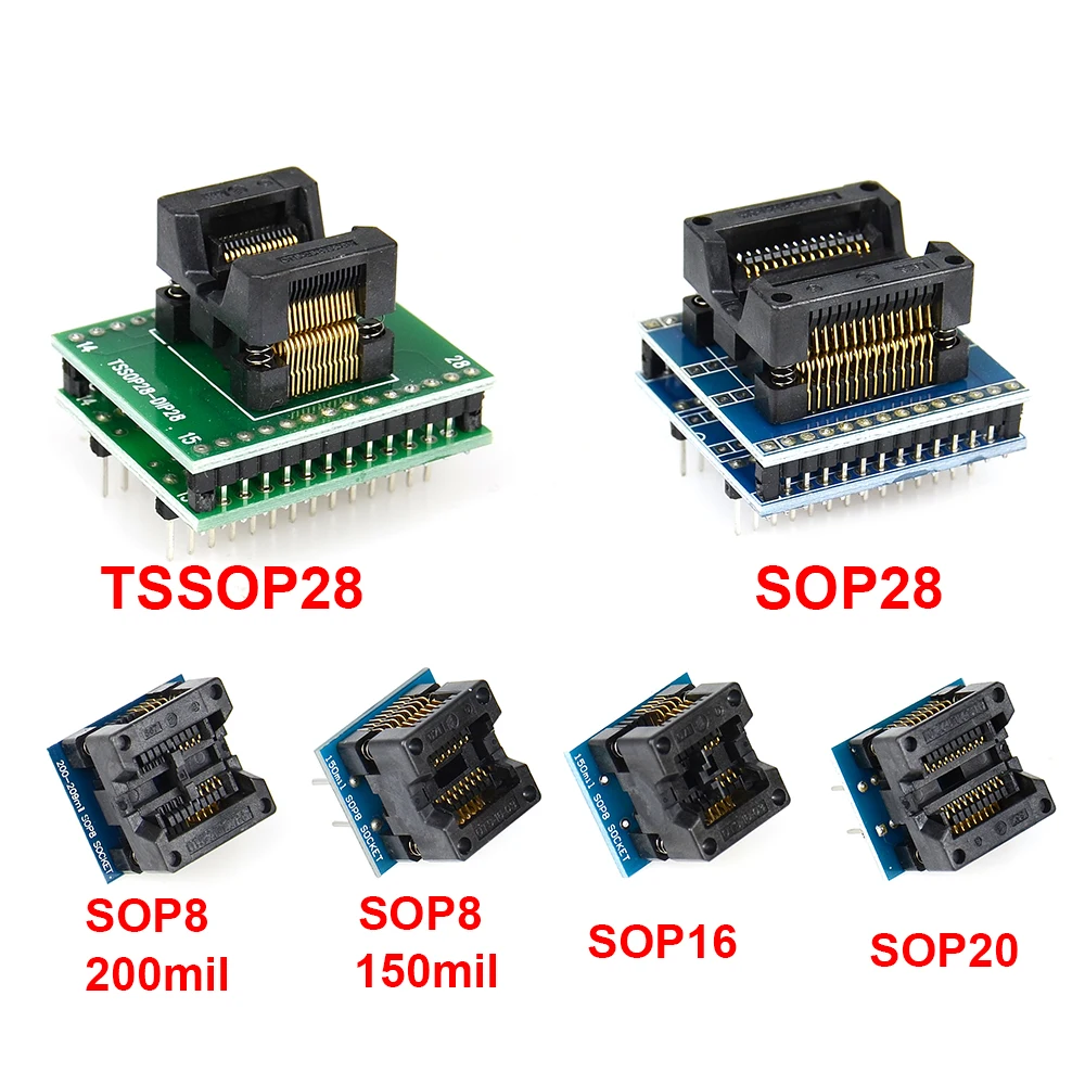 AdapterTSSOP28 SSOP28 SOP28-DIP28 adapter SOP20 SOP16 SOP8 150mil ...