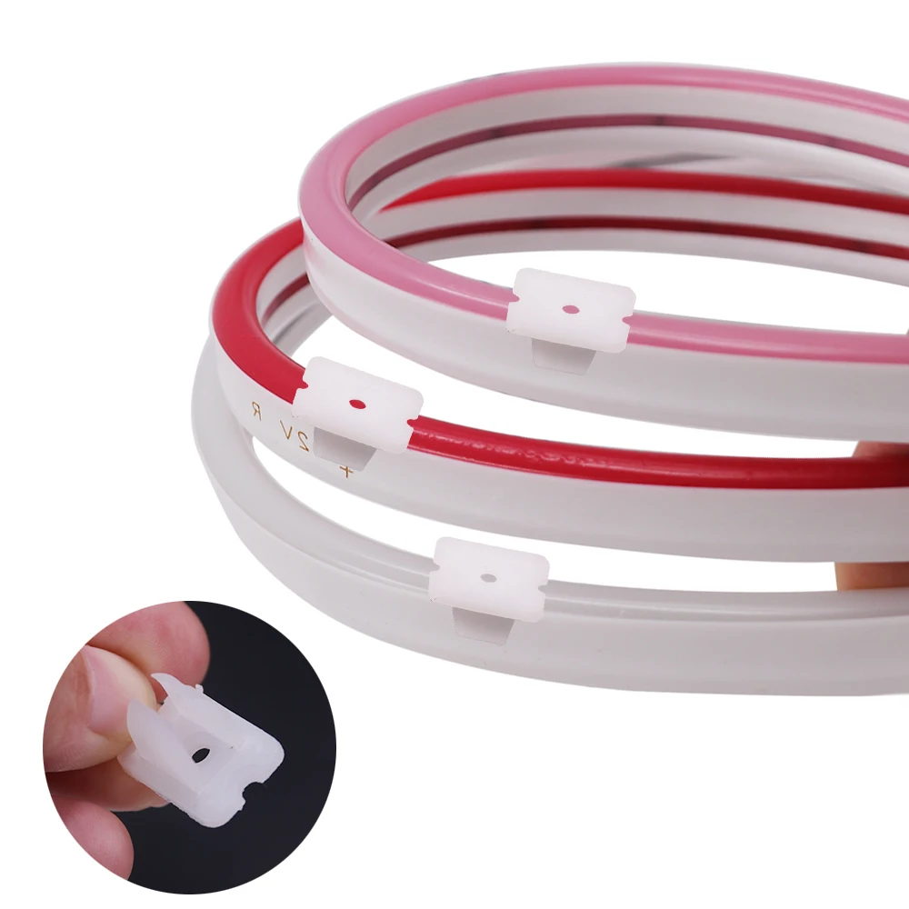 10pcs-100pcs-Plastic-Clips-for-12V-2835-Led-Strip-Neon-Light-Plastic ...