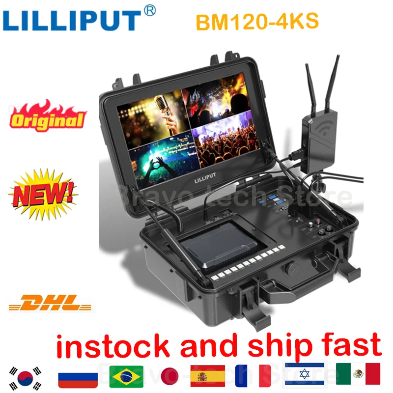 Lilliput Bm120-4ks 12.5 Inch 4k Ultra Hd Hdmi-compatible 3g-sdi ...