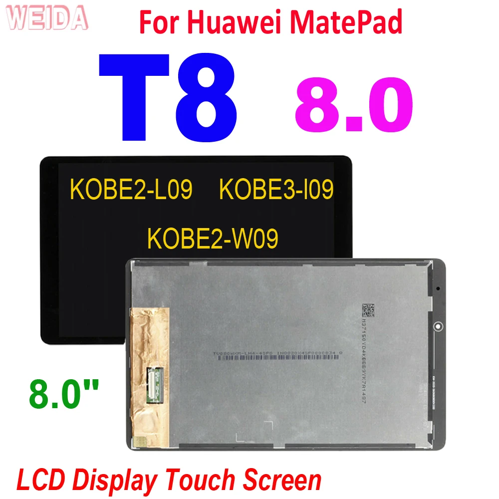 8.0 "aaa + para huawei matepad t8 8.0 lcd para huawei KOBE2 L09 KOBE3 ...