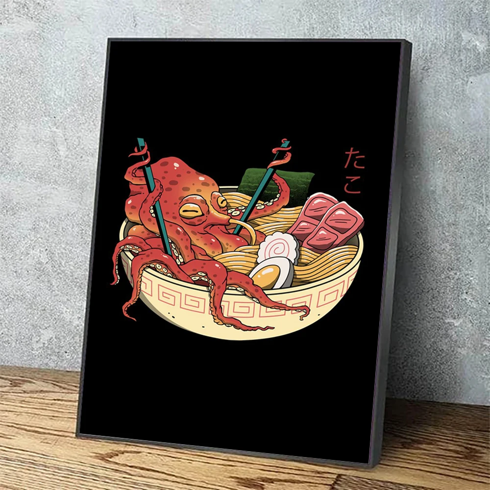 Japanese Squid Painting