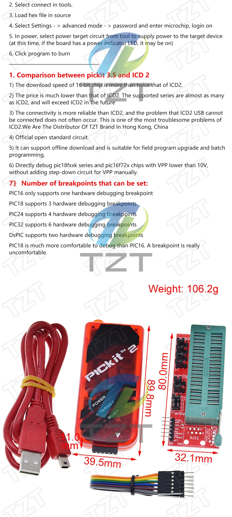 Программатор PICKit2 PICKIT3 PICKit3.5 + PIC ICD2 PICKit 2 PICKIT 3 ...