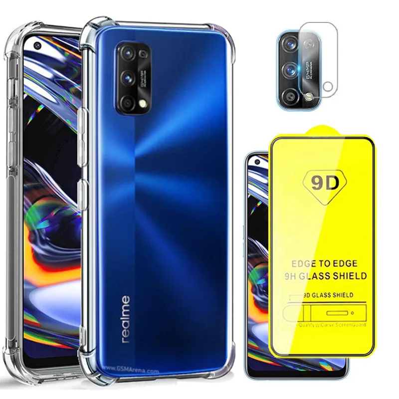 Phone Case For Realme 7 Pro Case Safety Screen Protector Glass Realme ...