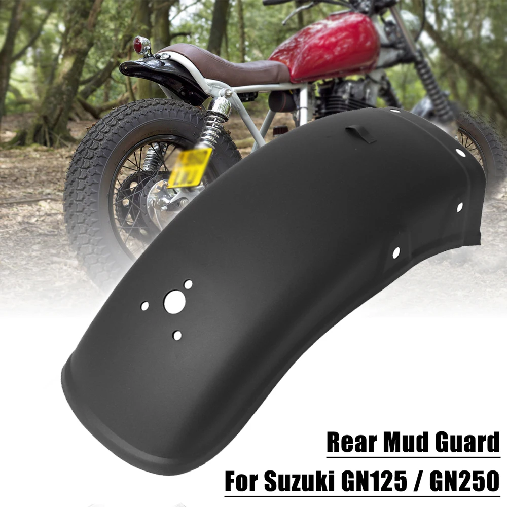 Motorcycle-Rear-Fender-Mud-Flap-Mudguard-Black-Metal-Mud-Guard-Cover ...