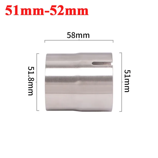 Universal Motorcycle Exhaust Adapter Ecsape Moto 51mm to 52mm 54mm 56mm ...