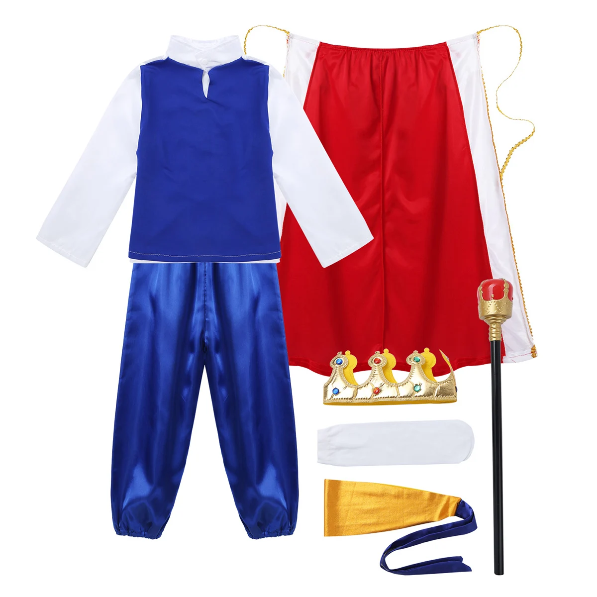 Prince Cloak Crown Cosplay Costume For Kids - AllCosplay.com