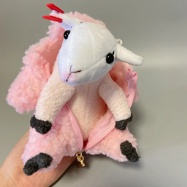 16.5cm Stock Anime Kawaii Sheep Plush with Clothes Removable Sheep ...