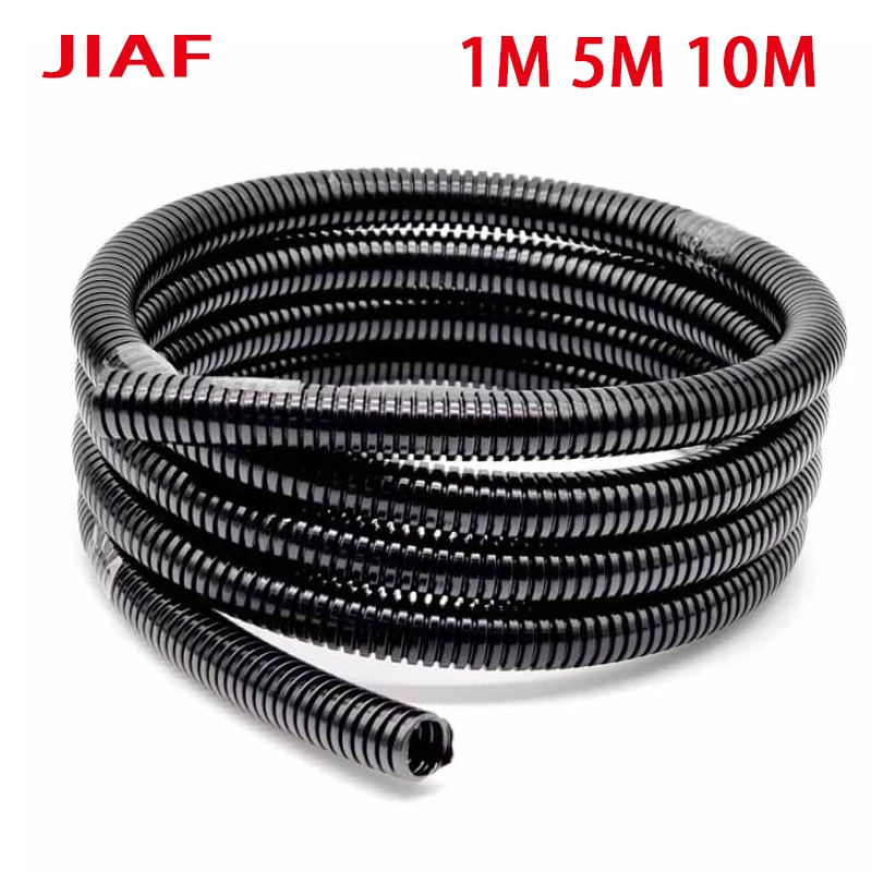 1/5/10M Plastic Corrugated Conduit 7-54.5mm Flame Retardant PE Hose ...
