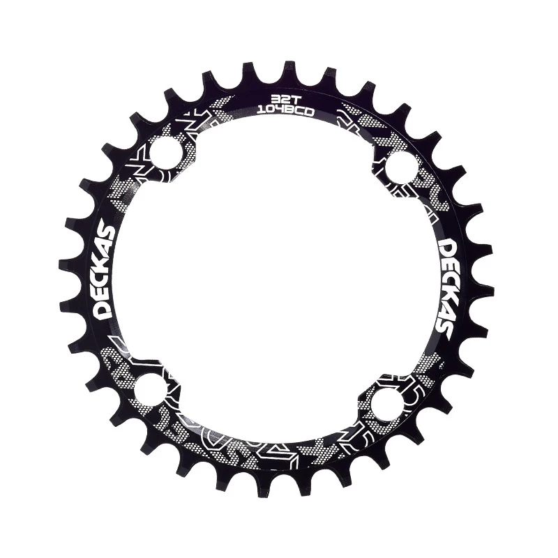 Deckas Narrow Wide 104 BCD Crown Chainring Round 32T 34 Teeth 36T 38T ...