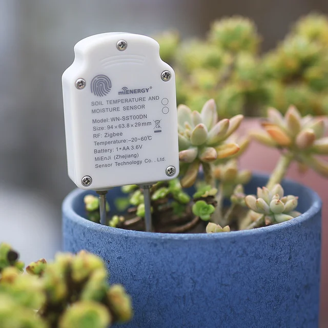 ZIGBEE Garden Soil Moisture Meter IP67 Temperature&Humidity Moisture ...