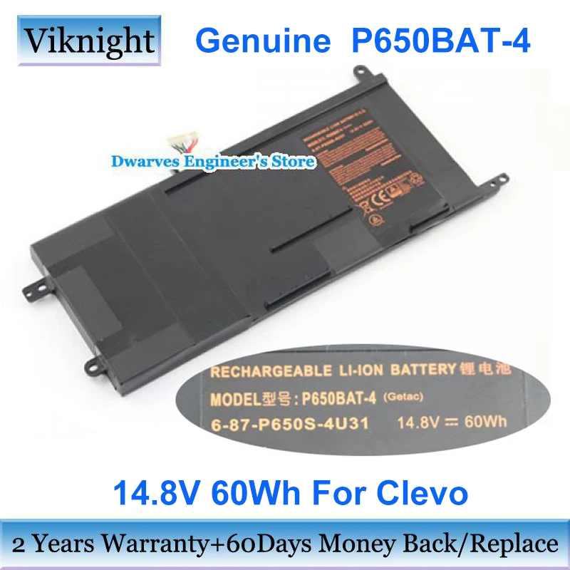 Original-Clevo-P650BAT-4-6-87-P650S-4U31-Battery-for-Clevo-P650SG ...
