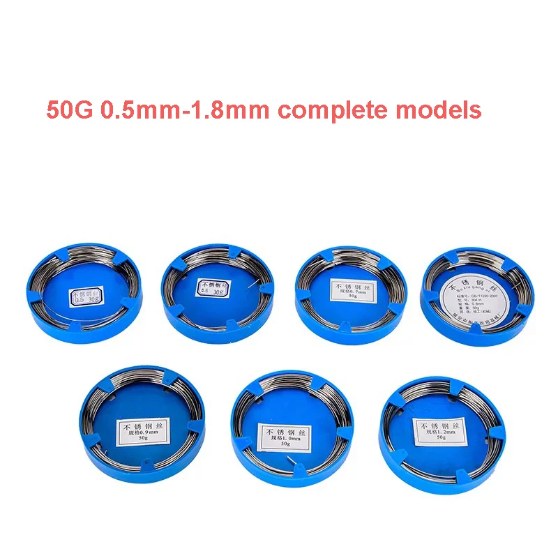 1PC Dental Lab Technician Stainless Steel Wire round 50G 0.5mm 1.8mm on ...