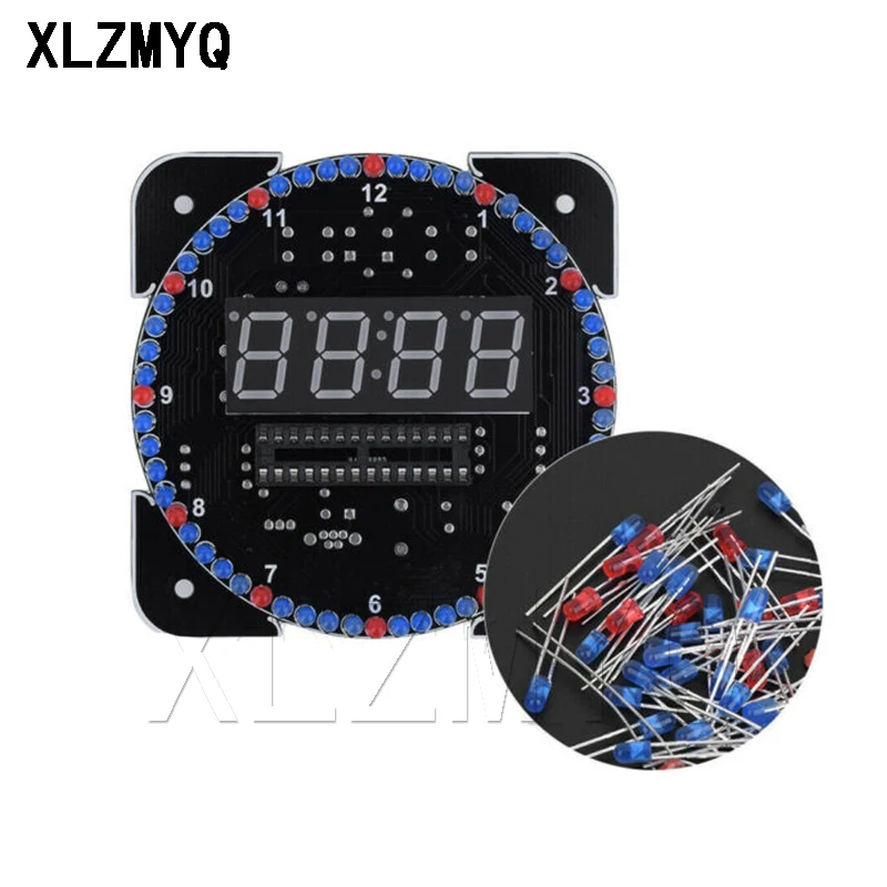Rotating LED Display Alarm Electronic Clock Module Water Lamp DIY Kit ...