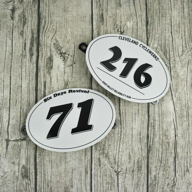 Vintage Motocross Numbers