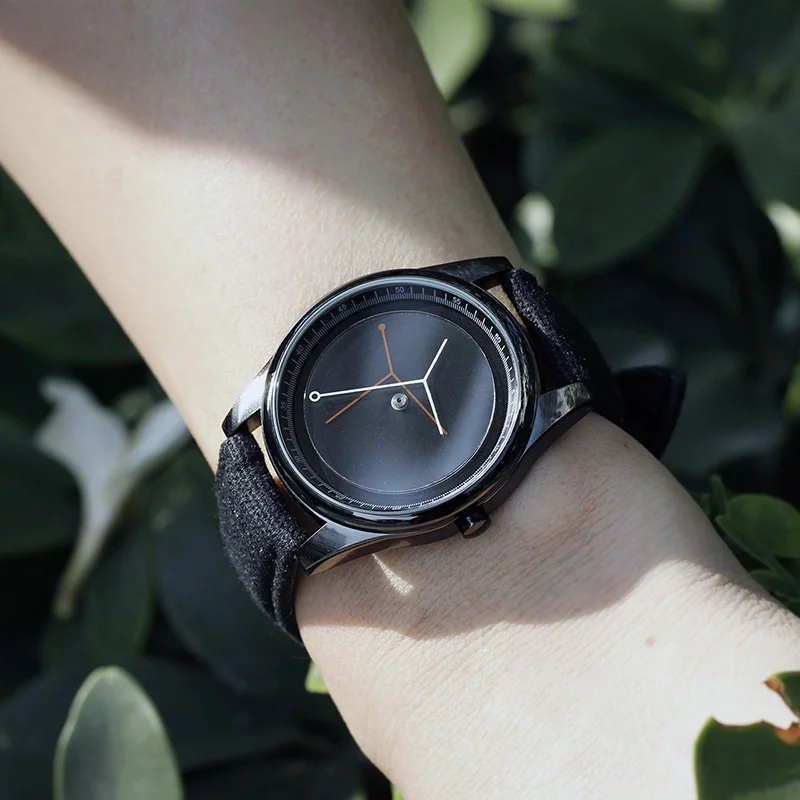 Enmex Creative Design Lady Wristwatch Branch Concept Brief Convas Strap ...