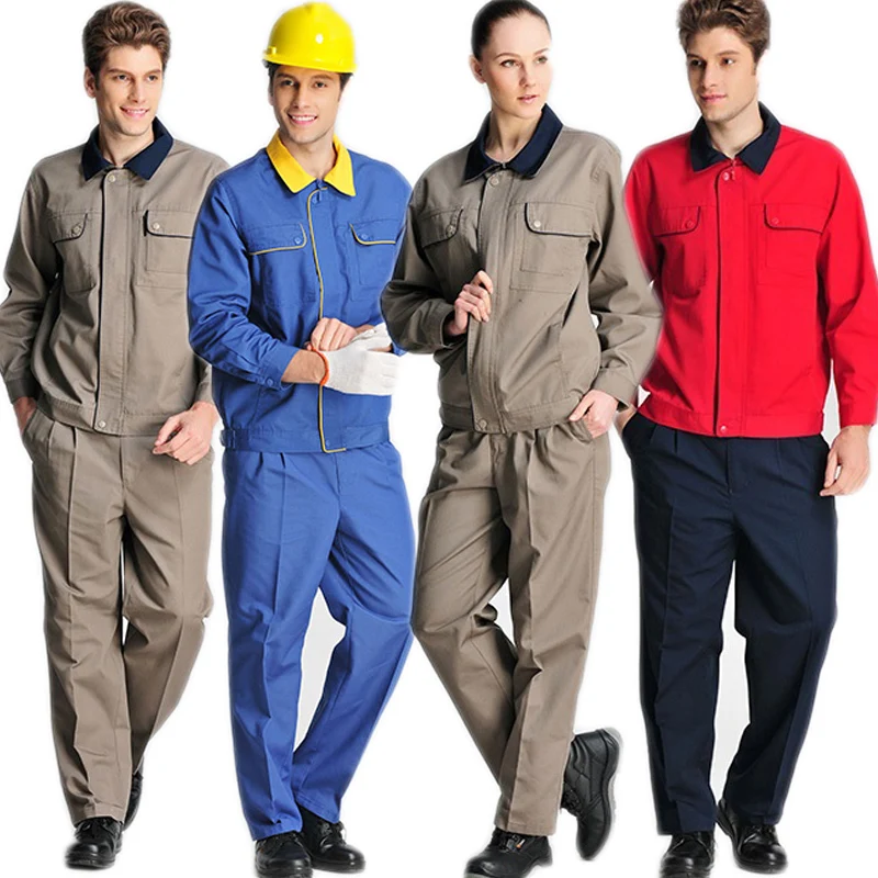 Spring-Autumn-Long-Sleeve-Uniforms-Work-Clothes-Set-Mechanical-Welding ...