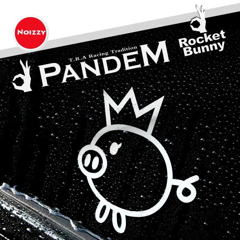 Noizzy Fashion Tra Racing Car Accessories Pandem Auto Decals Vinyl ...