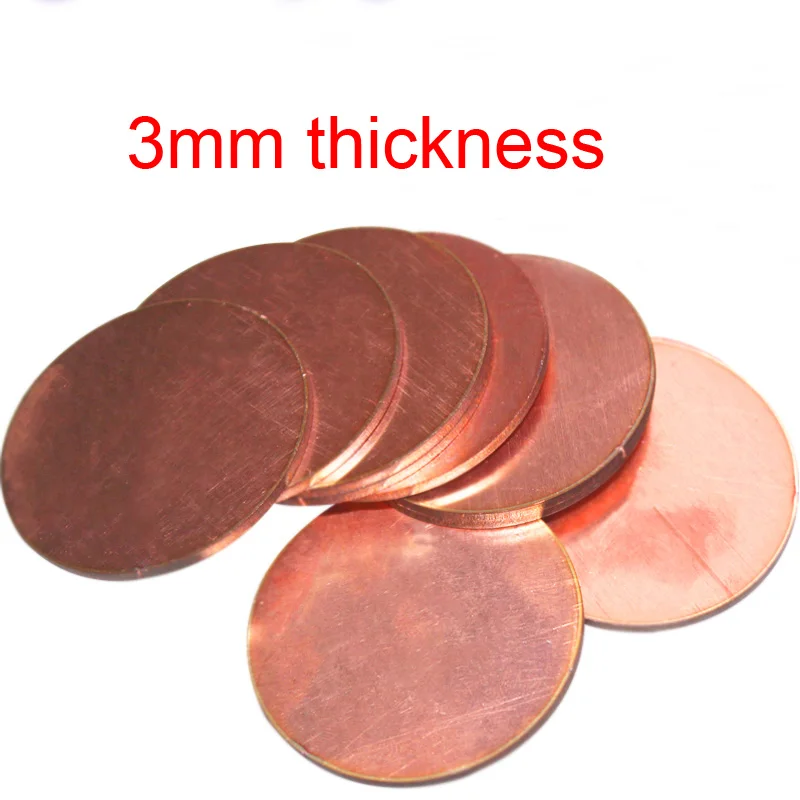 3mm-thick-Copper-wafer-disk-planchet-Constant-lobe-circular-plate-disc ...