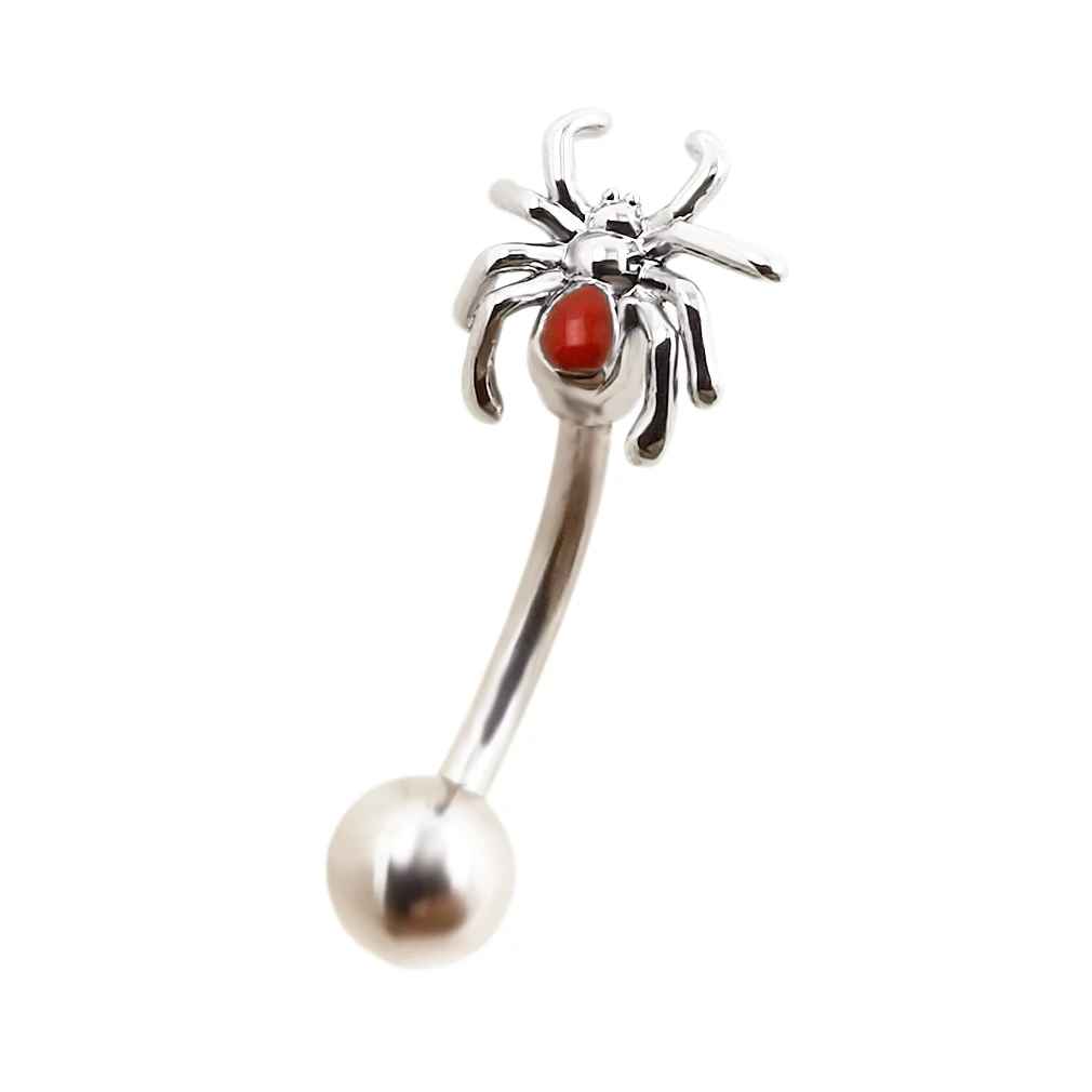 JHJT-16G-Spider-Curved-Barbell-Eyebrow-Rings-Stainless-Steel-Cartilage ...