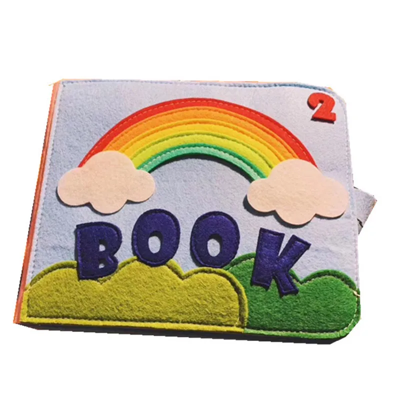 Новинка войлочная ткань для поделок тихая книга готовая книга для детей книга для раннего