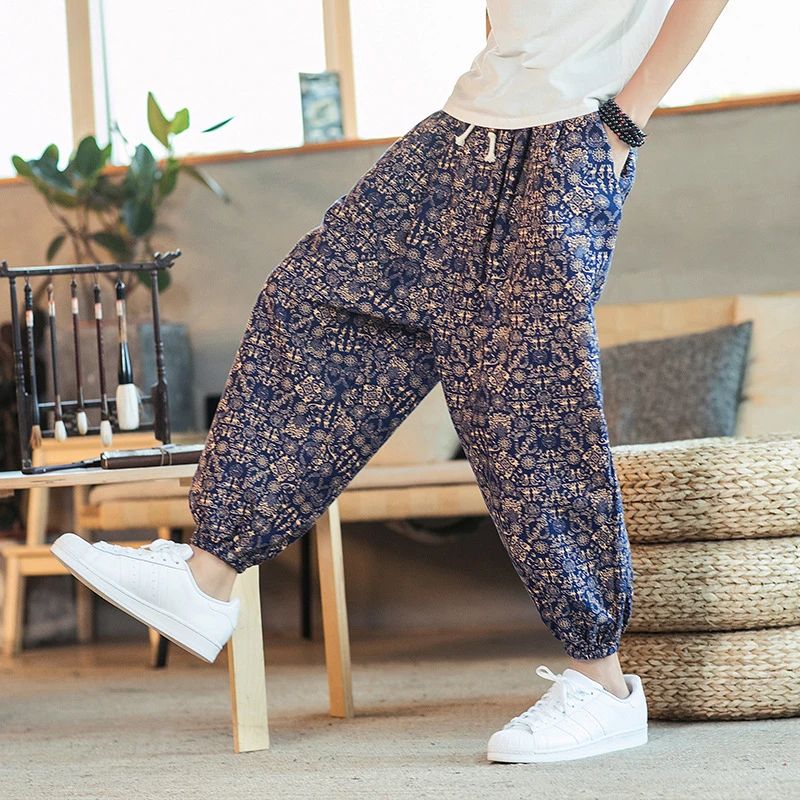 Chinese Harem Pants Men Summer | Chinese Style Mens Harem Pants | Style ...