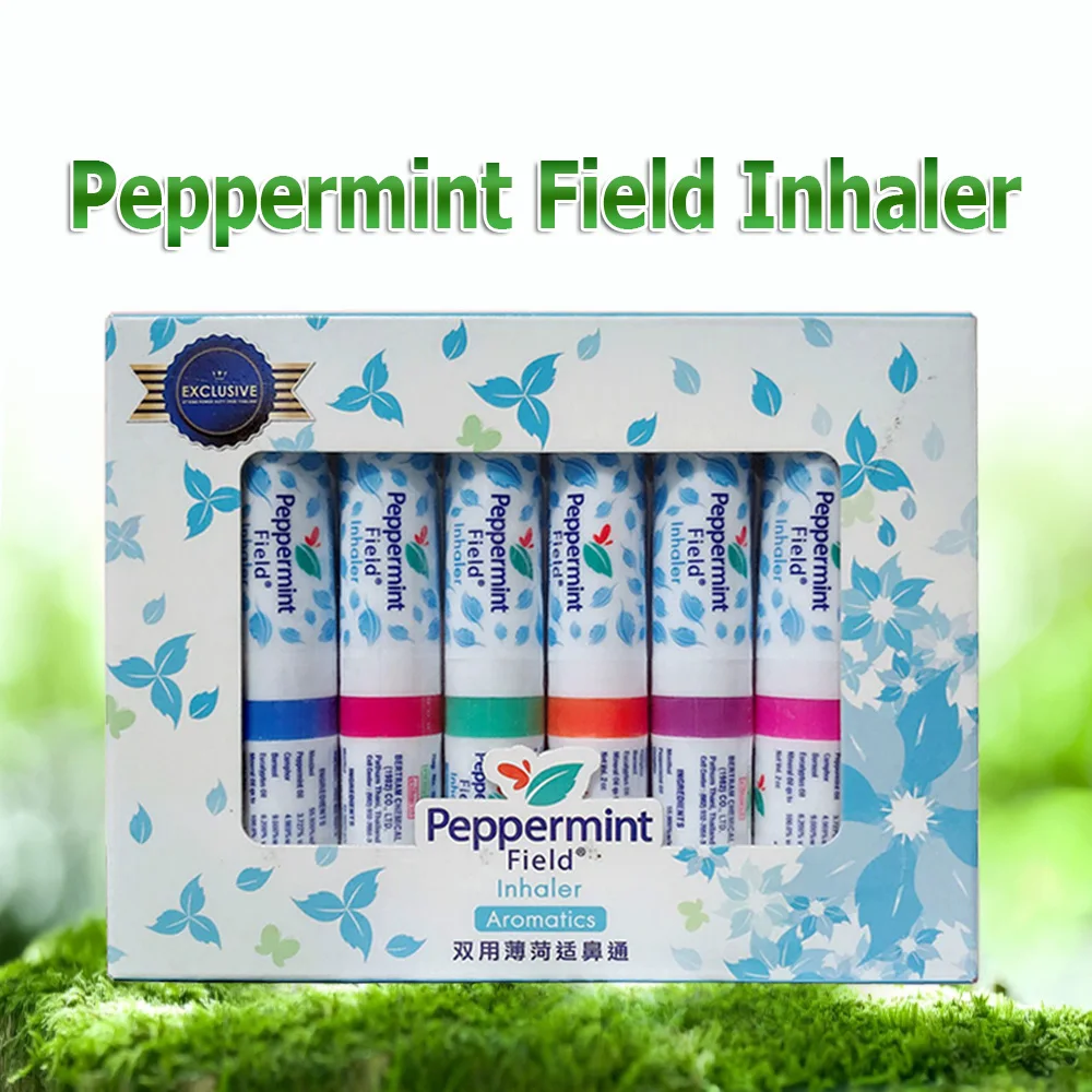 5 Pieces Nose Inhaler Thailand Mint Cylinde Refresh Brain Anti Fatigue ...