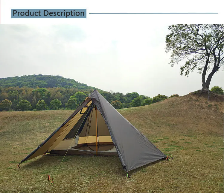 Upgraded Large Pyramid Tent - Mountainotes LCC Outdoors and Fitness