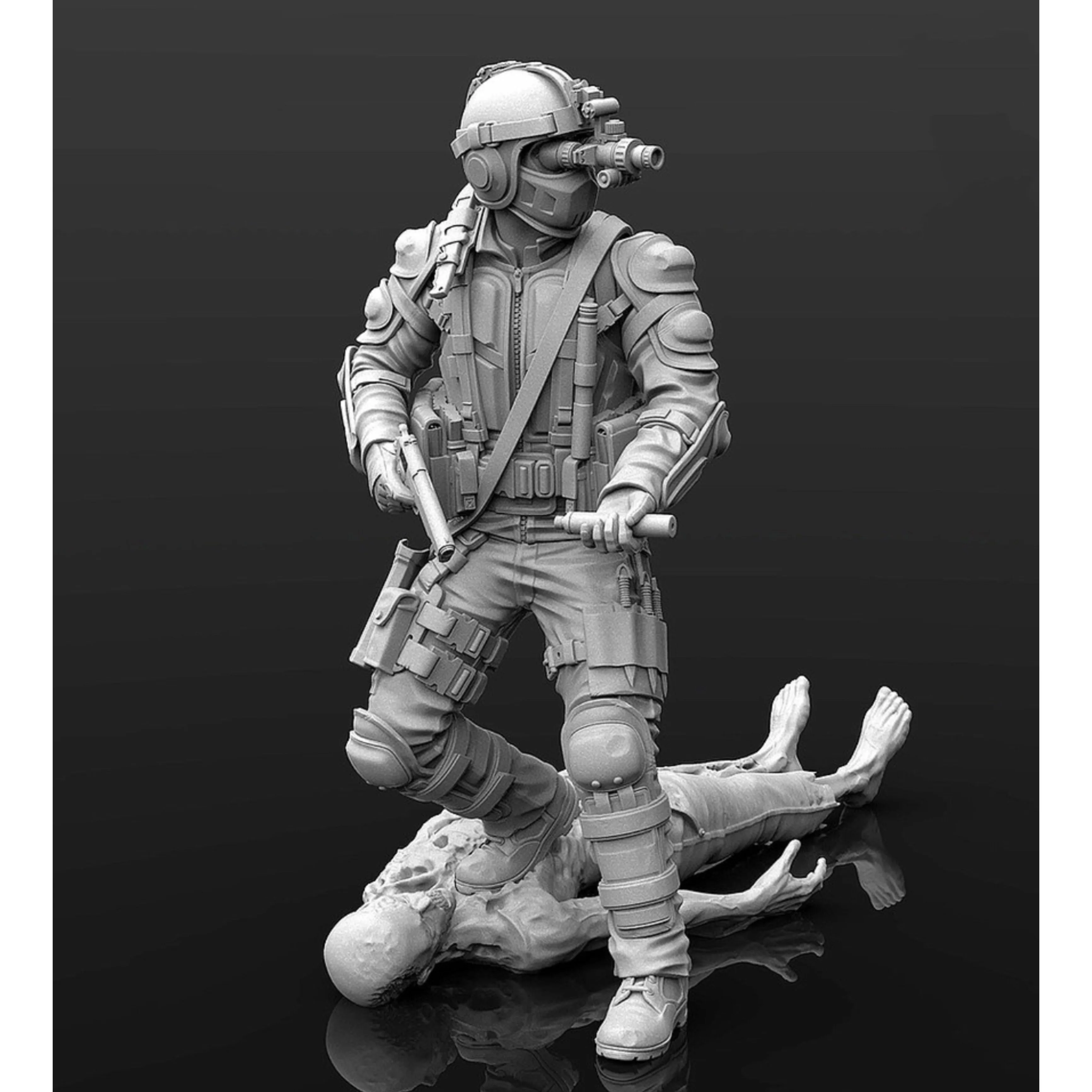 1/35 Resin Model Figure Gk，biochemical Theme, Unassembled And Unpainted ...