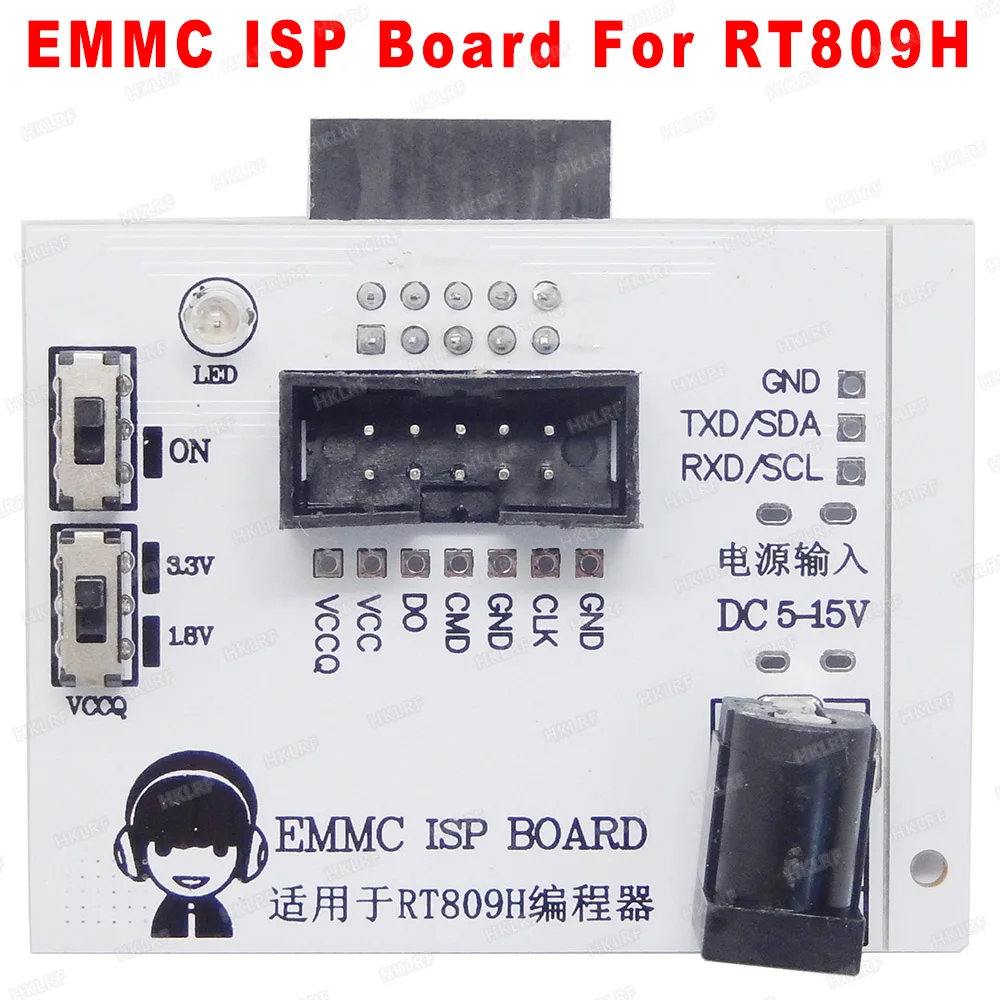 Placa EMMC ISP Original personalizada, programador para RT809H, DC 5 15V, lectura rápida ...