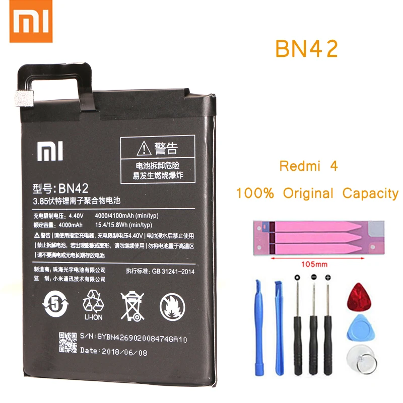 BN40 BN41 BN42 BN43 BN44 BN45 Original Xiao Mi Redmi 4 Pro 5 Plus ...