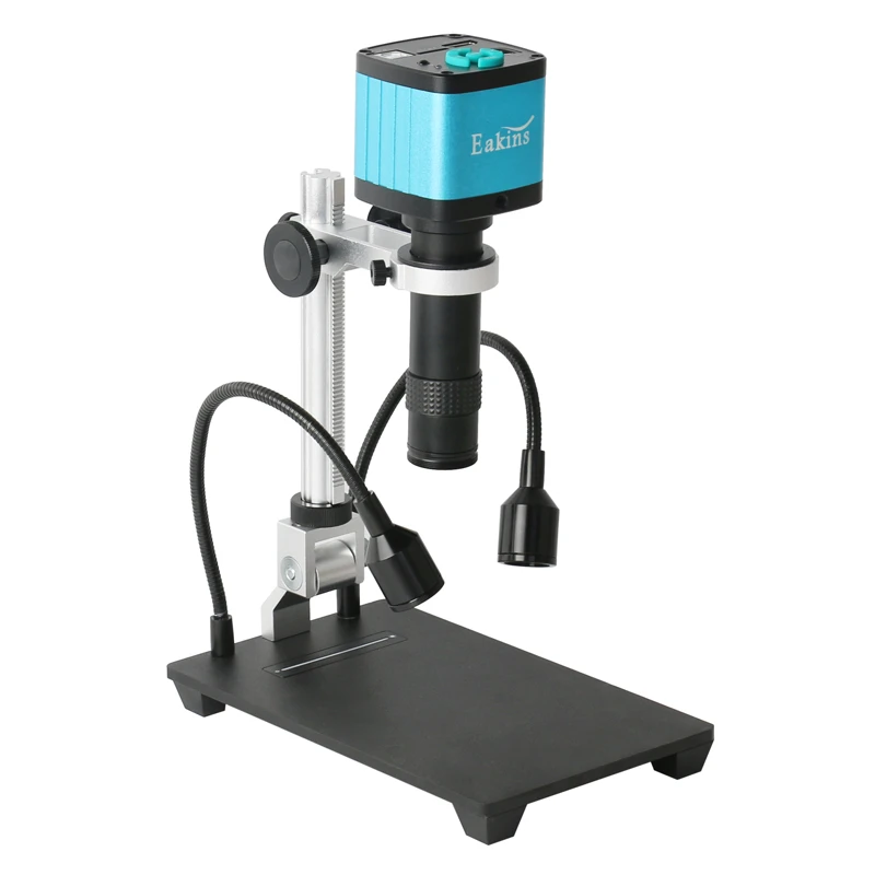 4K 48MP HDMI USB Digital Video Microscope Camera 1X 130X Zoom C Mount ...