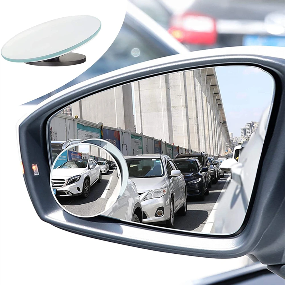 Car-360-Degree-HD-Side-Blind-Spot-Mirror-Reverse-Frameless-Ultrathin ...