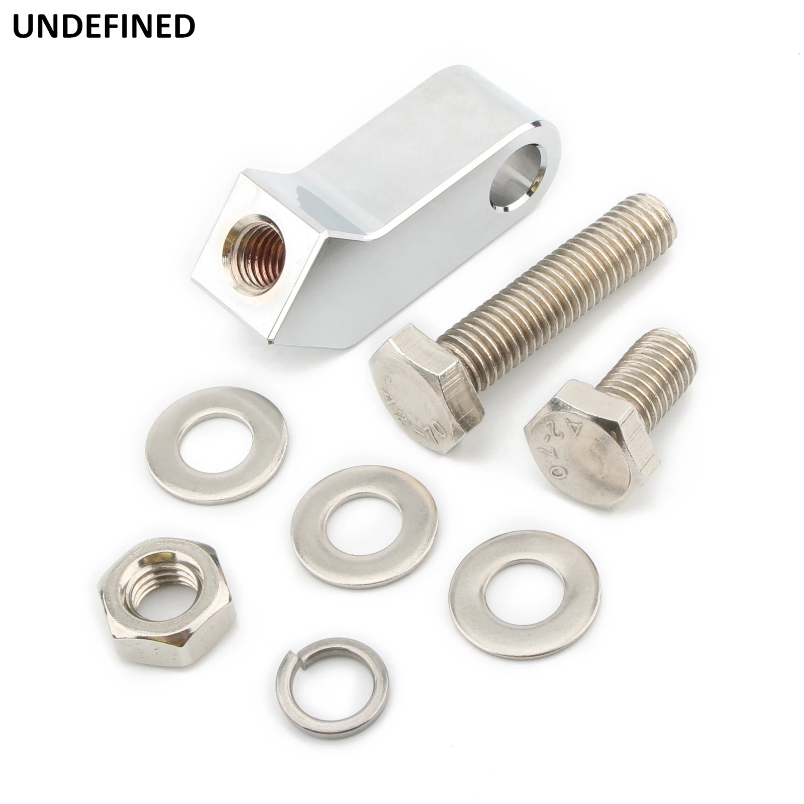 Motorcycle-Headlight-Mounting-Block-Bracket-Extension-Black-Chrome-For ...