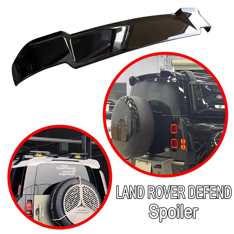 High Quality Abs Material Glossy Black Carbon Fiber Look Roof Spoiler ...