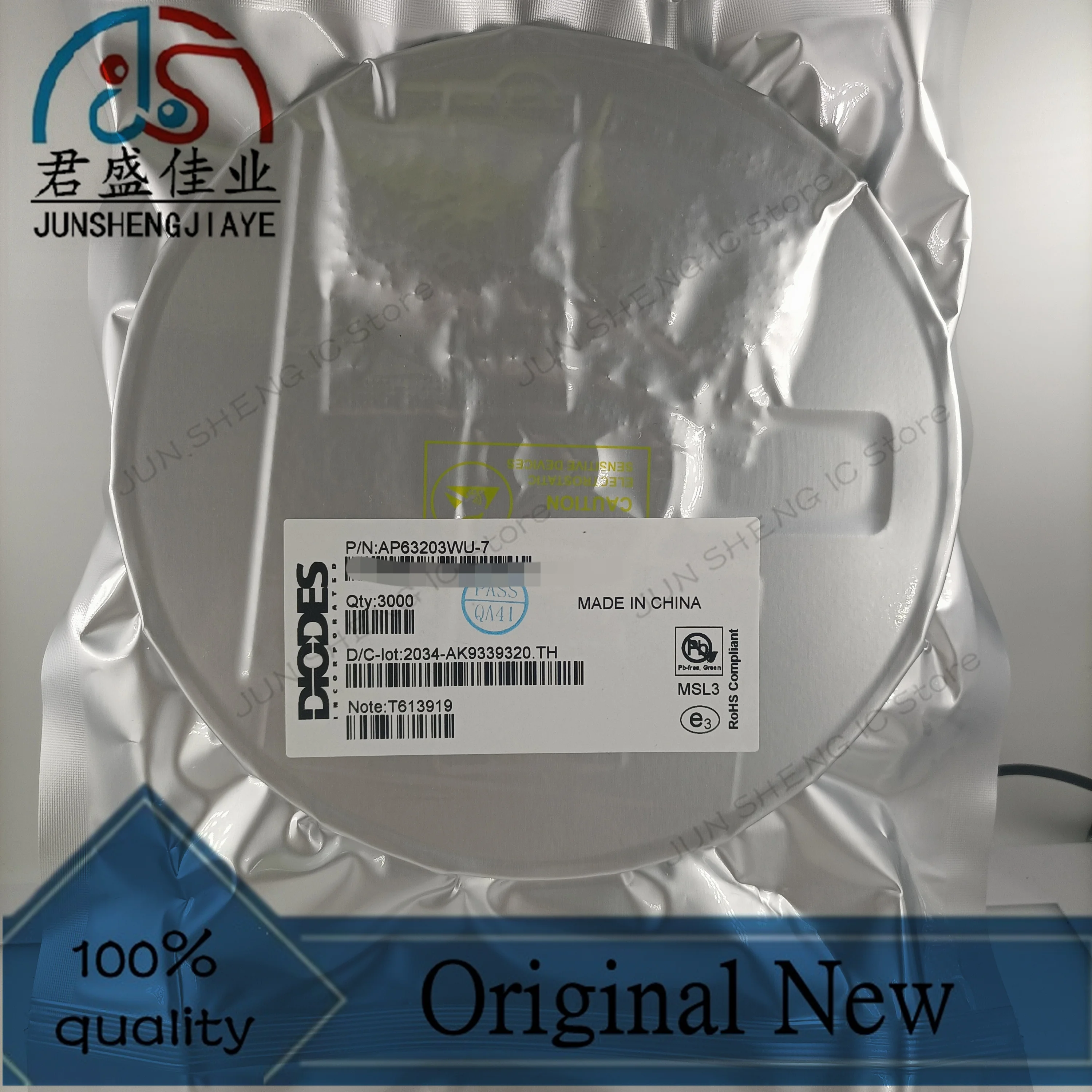 JUN SHENG IC Store/10 pieces/lot 100% new original AP63203WU-7 DIODES ...