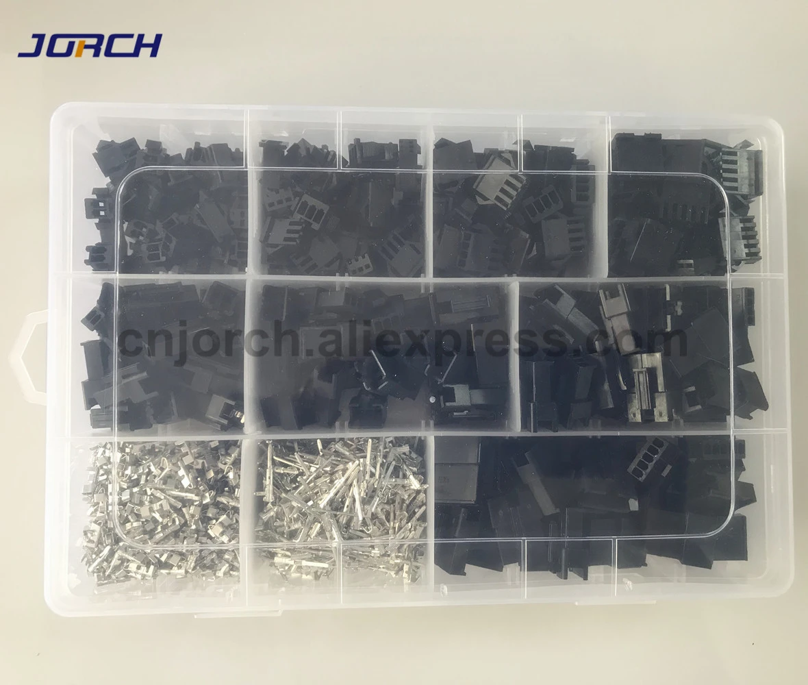 1080pcs Sm2.54 Kits 2pin/3pin/4pin/5pin 2.54mm Pitch Female And Male ...