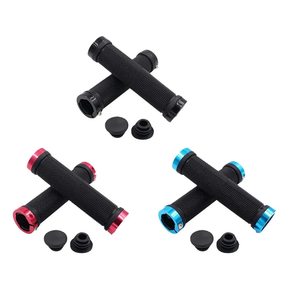 1 Pair MTB Mountain Cycling Bike Handlebar Cover Grips Soft Rubber Anti ...